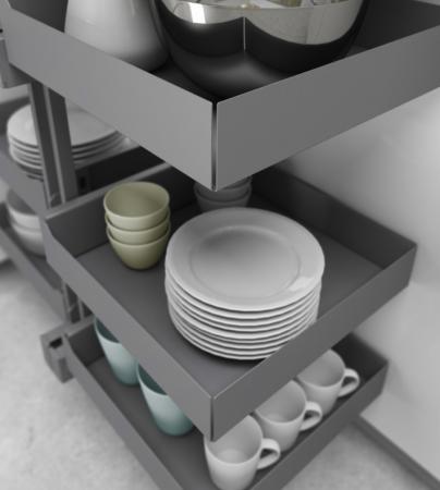 INOXA pull out system kitchen Made in Italy - Design and production of ...